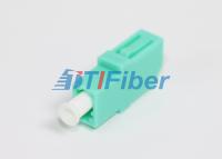 China Gigabit Ethernet OM3 Aqua Optical Fiber Adapter For Fiber Optic Patch Cord for sale