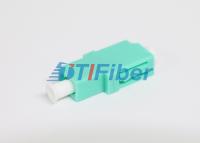 China Gigabit Ethernet OM3 Aqua Optical Fiber Adapter For Fiber Optic Patch Cord for sale