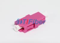 China LAN Network OM4 Purple Color Fiber Optic Adapter with PBT Housing for sale