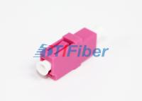 China LAN Network OM4 Purple Color Fiber Optic Adapter with PBT Housing for sale
