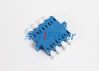 China Quad LC Single Mode Fiber Optic Connector Adapters For Telecommunication for sale