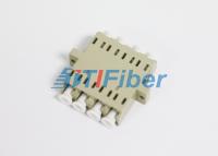 China Multimode LC Quad Fiber Optic Adapter with ABS Housing , Ceramic Sleeve for sale