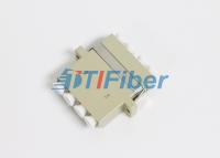 China Multimode LC Quad Fiber Optic Adapter with ABS Housing , Ceramic Sleeve for sale