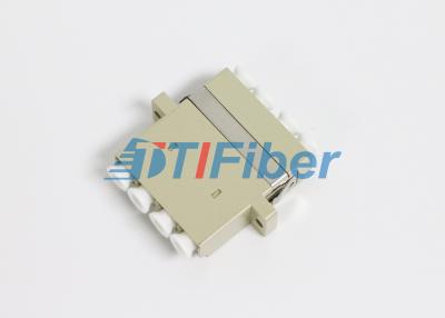 China Multimode LC Quad Fiber Optic Adapter with ABS Housing , Ceramic Sleeve for sale