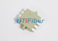 China Multimode LC Quad Fiber Optic Adapter with ABS Housing , Ceramic Sleeve for sale