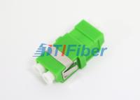 China APC Duplex Fiber Female  Female Adapter With Green Color Housing , SC Shape Type for sale