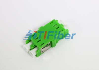 China APC Duplex Fiber Female  Female Adapter With Green Color Housing , SC Shape Type for sale