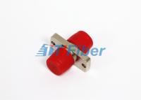 China Single D and Double d Type , FC Fiber Optic Adapter with White Dust Cap for sale