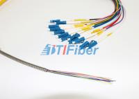 China LC 12 Cores Armored Optical Fiber Pigtail With Bundle Type LSZH Outer Jacket for sale