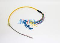 China LC 12 Cores Armored Optical Fiber Pigtail With Bundle Type LSZH Outer Jacket for sale
