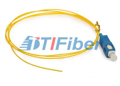 China SC Single mode Fiber Optic Pigtail with UPC APC Polishing Fiber Ferrule for sale