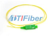 China OM1 OM2 Fibre Optic Pigtails With Simplex Orange PVC Outer Jacket for sale