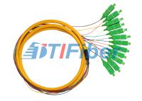 China Ribbon Single Mode Fiber Pigtails With FC Fiber Optic Connector for sale