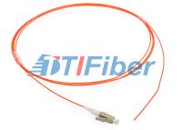 China 50um 62.5um Multimode LC Pigtail With White Red Black Boot , Ofc Pigtail for sale
