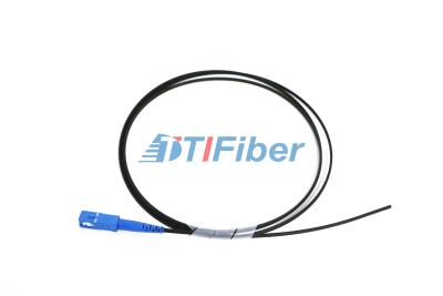 China FTTH Drop Fibre Optic Pigtails With Black LSZH Jacket For Indoor / Outdoor for sale