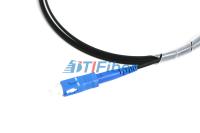 China FTTH Drop Fibre Optic Pigtails With Black LSZH Jacket For Indoor / Outdoor for sale
