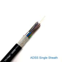 China Outdoor 6/12/24/36/48/96/144 Core Adss G652d Manufacturers Price Aerial Single Mode Fiber Optic Cable for sale