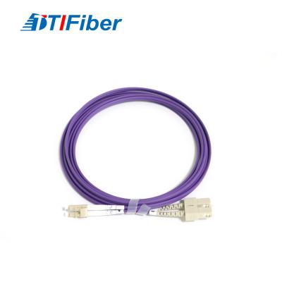 China FTTH SC/UPC-LC/UPC Multimode OM4 Duplex Fiber Optic Patchcord for sale