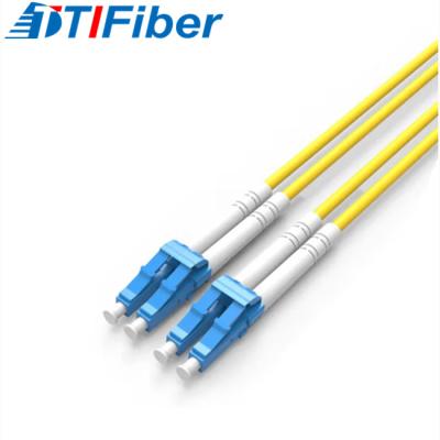 China 2.0mm 3.0mm Fiber Optic Patch Cord LC/UPC-LC/UPC Duplex Single Mode Fiber Cable for sale