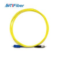China Singlemode Simplex SC/UPC-FC/UPC SX PVC LSZH Fiber Optic Patchcord for sale