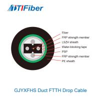 China GJYXFHS GJYXFHA Dute FTTH Drop Cable 2 / 4 / 6 / 8 / 12 Cores Bow Type for sale