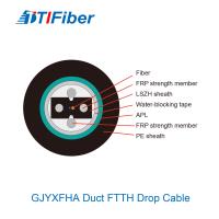 China GJYXFHS GJYXFHA Dute FTTH Drop Cable 2 / 4 / 6 / 8 / 12 Cores Bow Type for sale