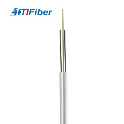 China Ftth Drop Cable GJXH With Steel Wire G652D G657A Indoor 1 / 2 / 4 Core for sale