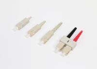 China SC OM1 OM2 Fiber Optic Cable Connector Telecome Class For 0.9mm Cable for sale