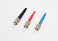 China Black And Red Boot MM Multimode Fiber Connectors With Duplex Clip for sale