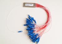 China 1*64 / 2*64 PLC Fiber Optic Splitter with PVC LSZH Outer Jacket for sale