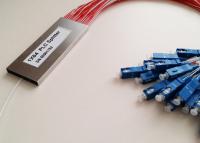 China 1*64 / 2*64 PLC Fiber Optic Splitter with PVC LSZH Outer Jacket for sale