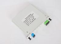China SC Connector Singlemode Fiber Optic Splitter with Plastic Small Box for sale