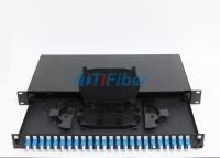 China Duplex Port Fixed 24 Port Lc Fiber Patch Panel / Fibre Termination Box for sale