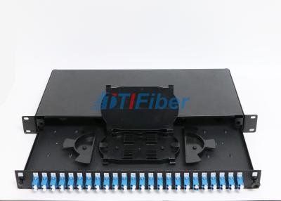 China Duplex Port Fixed 24 Port Lc Fiber Patch Panel / Fibre Termination Box for sale