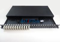 China 1U Height ODF Fiber Optic Patch Panel for SC Multimode FTTH Solution for sale