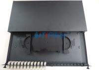 China 1U Height ODF Fiber Optic Patch Panel for SC Multimode FTTH Solution for sale