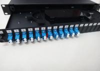 China Black Color 19’’ Fiber Optic Patch Panel with 12 SC Simplex Port for sale