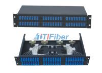 China 2u 48 Port Patch Panel With FC SC ST Fiber Connectors , Fiber Termination Panel for sale