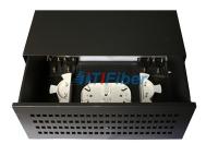 China 72 / 96 Core Black Box Fiber Optic Patch Panel With Single Mode Pigtail for sale