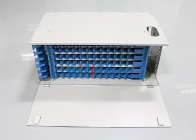 China 72 / 96 Core Fiber Optic Patch Panel with Singlemode Fiber Optic Pigtails for sale