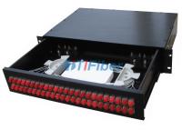 China 48 Core Fiber Optic Cable Patch Panel For FC / UPC Optical Fiber Patch Cord for sale