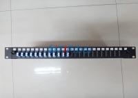 China 12 Core LC Duplex Adapters Rack Mount Fiber Optic Patch Panel Sliding Type for sale