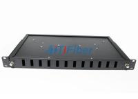 China SC Duplex 1U 12 Port Fiber Optic Patch Panel For Telecom Network for sale