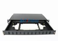 China SC Duplex 1U 12 Port Fiber Optic Patch Panel For Telecom Network for sale