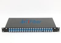 China LC / UPC 48 Cores Fiber Optic Patch Panel With Stainless Steel , 2u Patch Panel for sale