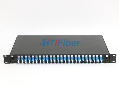 China LC / UPC 48 Cores Fiber Optic Patch Panel With Stainless Steel , 2u Patch Panel for sale