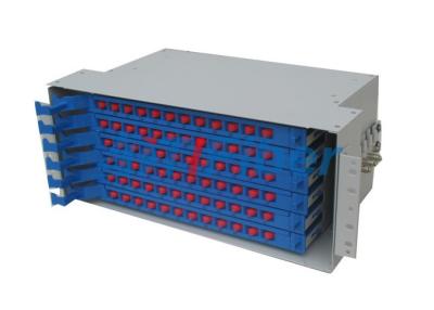 China Aluminium Optical Fiber Patch Panel , SC Simplex 72 Core ODF Box for sale