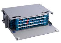 China 144 Core 8U ODF Fiber Optic Patch Panel With FC Square Fiber Adapter , Rack Mount Patch Panel for sale