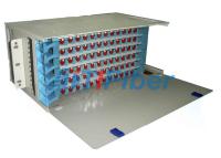 China 144 Core 8U ODF Fiber Optic Patch Panel With FC Square Fiber Adapter , Rack Mount Patch Panel for sale