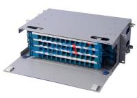 China 96 Port Patch Panel  SC UPC Simplex Port , Fixed Type ODF Wall Mount Fiber Patch Panel for sale